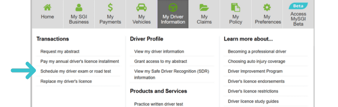 Booking Your SGI Road Test Online | Harvard Western Insurance